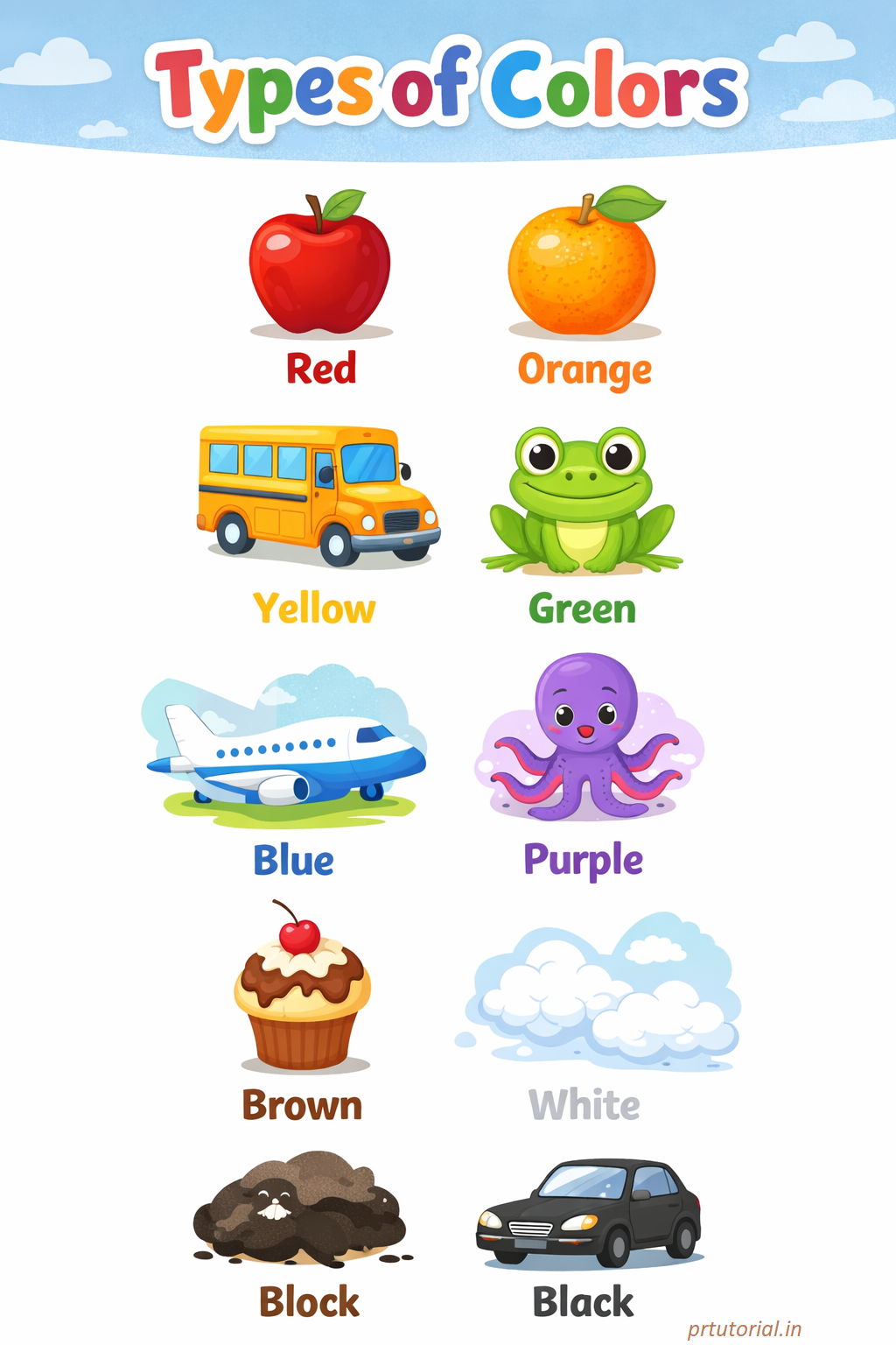 Colors Name for Kids | English and Hindi Color Names with Pictures